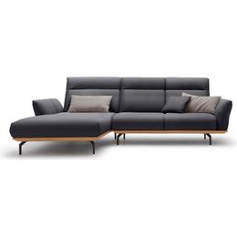 Creation BY ROLF BENZ Ecksofa &raquo;CR.460 Designsofa mit verstellbarer R&uuml;ckenlehne, hochwertig & bequem&laquo; Sockel in Eiche, Alugussf&uuml;&szlig;e in umbragrau, Breite