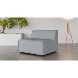 OTTO home Sessel &raquo;Bequemer Sessel Cavan, Ma&szlig;e B/T/H: 90/90/72 cm&laquo; ohne Armlehne, mit Wellenunterfederung, auch in Boucl&eacute; grau 100% Polyester Struktur,