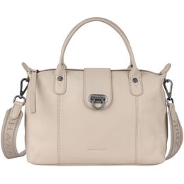 Harbour 2nd Damen Harbour 2nd Shopper &raquo;Liane&laquo;, Damen Handtasche, Umh&auml;ngetasche, Schultertasche mit Logopr&auml;gung beige B/H/T: 30cm x 22cm x 13cm