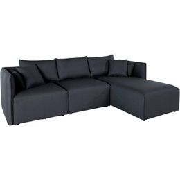 OTTO home Ecksofa &raquo;N&ouml;re L-Form&laquo; 3 Teile, in vielen Bezugsqualit&auml;ten und Farben. Modulteile s. "N&ouml;re" grau Samtoptik (100% Polyester);Struktur (100% 