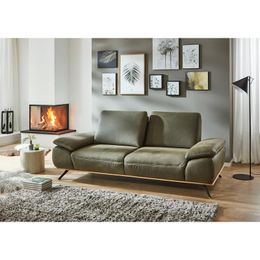 Die PlanBar 3-Sitzer &raquo;PN-EM18063, B: 232 cm, mit Kontrastnaht&laquo; optional mit echt bezogenem R&uuml;cken, Sitztiefen- und Armteilverstellung Sichtrahmen: Aus
