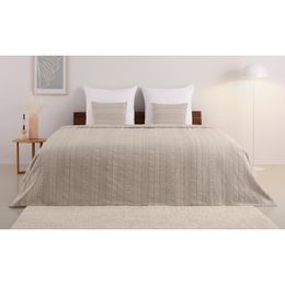 OTTO home Tagesdecke &raquo;Toscana&laquo; Tagesdecke in verschiedenen Gr&ouml;&szlig;en beige Mischgewebe B/L: 250cm x 280cm