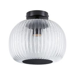 Paulmann Deckenleuchte &raquo;Ruya IP44 E27 230V max. 60W Glas&laquo; E27 1 Stk. schwarz 1, &Oslash; 25cm H: 22cm, 1 Stk.