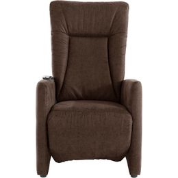 Sit & More sit&more TV-Sessel &raquo;Melissa&laquo; wahlweise elektrisch oder manuell verstellbar, optional Aufstehhilfe braun 100% Polyester Flachgewebe, elektrisch 