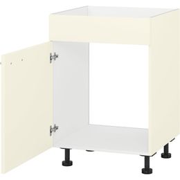 KOCHSTATION Sp&uuml;lenschrank &raquo;"KS-Scafa"&laquo; in verschiedenen Breiten, wahlweise T&uuml;ranschlag rechts oder links beige magnolia, B/H/T: 50cm x 75cm x 56cm, 