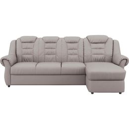 Home Affaire Ecksofa &raquo;Boston L-Form&laquo; mit hoher R&uuml;ckenlehne, wahlweise mit Schlaffunktion beige 64% Polyurethan, 25% Polyester, 11% Baumwolle B/H/T: 