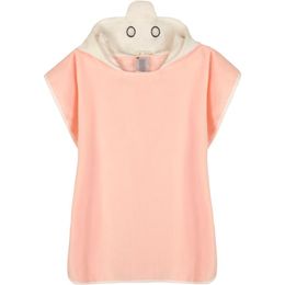 Good Morning Kapuzenhandtuch &raquo;Lola&laquo; kinder badeponcho, strandponcho, Kapuze, Baumwolle, Frottee, Kn&ouml;pfe rosa Frotteevelours, Frotteevelours B/L: 