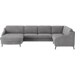 Sit & More sit&more Wohnlandschaft &raquo;Soul U-Form&laquo; wahlweise mit Schlaffunktion und Bettkasten oder Schubkasten grau 95% Polyester, 5% Polyamid B/H/T: 356cm x 90cm