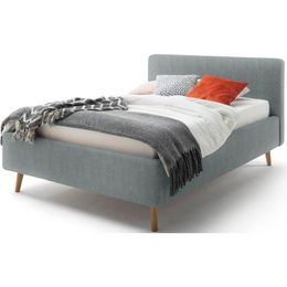 Meise M&ouml;bel meise.m&ouml;bel Polsterbett &raquo;Mattis&laquo; Topseller, wahlweise mit Bettkasten blau Bezug Bett: Multicolor (100% Polyester) Liegefl&auml;che L&auml;nge B: 200cm x 140cm, 