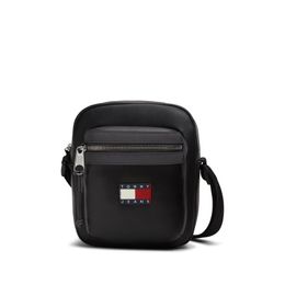 Tommy Jeans Damen Umh&auml;ngetasche &raquo;TJM ELEVATED PU REPORTER&laquo; Herren Schultertasche, Crossbodybag mit Logo-Aufn&auml;her B/H/T: 17cm x 21cm x 7cm