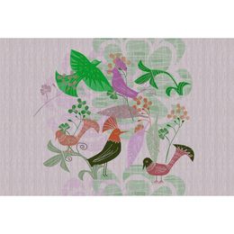 Livingwalls living walls Fototapete &raquo;Walls by Patel Birdland&laquo; glatt Vlies, Wand bunt Vlies B/L: 4m x 2,7m