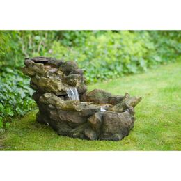 Ubbink Gartenbrunnen &raquo;Aspen&laquo; beige Polyresin 3 x 8 LED ́s