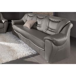 Sit & More sit&more 3-Sitzer &raquo;Benson&laquo; grau Primabelle -Microfaser;NaturLeder (in Sitz und R&uuml;cken, Korpus in passendem Kunstleder);Luxus-Microfaser;Luxus-