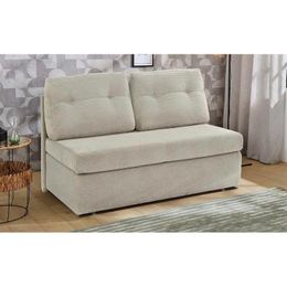 Jockenh&ouml;fer Schlafsofa &raquo;Torben, B: 130 cm, Liegefl. 126x191 cm&laquo; mit Schlaffunktion, Bettkasten & R&uuml;ckenkissen grau Cord: 100% Polyester B/H/T: 130cm x 85cm, Cord,