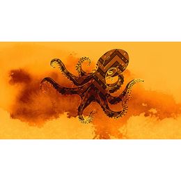 ARCHITECTS PAPER Fototapete &raquo;Atelier 47 Octopus Design 3&laquo; Farbverlauf glatt Vlies, Wand, Schr&auml;ge, Decke orange Vlies B/L: 5m x 2,7m