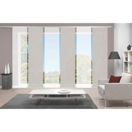 Vision S Schiebegardine &raquo;PIVE 6er SET&laquo; Paneelwagen 6 Stk. tlg. Schiebevorhang Digidruck 6er Set PIVE grau Polyester 260cm, Paneelwagen, 60cm