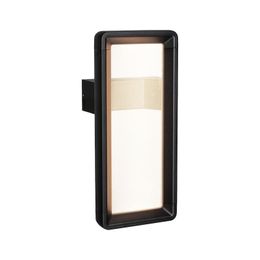 Paulmann LED Au&szlig;en-Wandleuchte &raquo;Reana IP44 176x107mm 3000K 2x3W 2x130lm 230V Anthrazit Metall&laquo; 1 Stk. Warmwei&szlig; Bewegungsmelder mit Hochfrequenz-Sensor grau 2, 