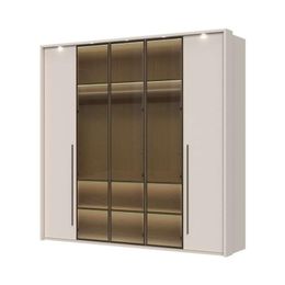OTTO home Dreht&uuml;renschrank &raquo;Opera Parsol-Glast&uuml;ren, LED-Innenbeleuchtung, mit und ohne Kranz&laquo; Glast&uuml;ren, UV-Lack, LED-Innenbeleuchtung, Soft-Close-