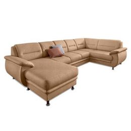 Sit & More sit&more Wohnlandschaft &raquo;Mailand U-Form, B: 312 cm, XXL-Couch mit Komfortpolsterung&laquo; mit Schlaffunktion, Liegefl. 122x247 cm, diverse Lederqualit&auml;ten 