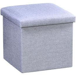 Kesper Sitzhocker &raquo;Kesper Sitzhocker-Box, grau&laquo; Deckel abnehmbar grau B/H/T: 38cm x 38cm x 38cm, Polyester