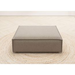 Home Affaire Polsterhocker &raquo;Watertown, XXL Hockerbank passend zum Sofa - ideal als Beistellmodul&laquo; erweiterbare Hockerbank mit weicher Polsterung grau 