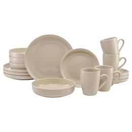 LeGer Home by Lena Gercke Kombiservice &raquo;Geschirr-Set, Service Liliane&laquo; skandinavische, minimalistische Formensprache, 16 Teile Steinzeug 16 tlg.