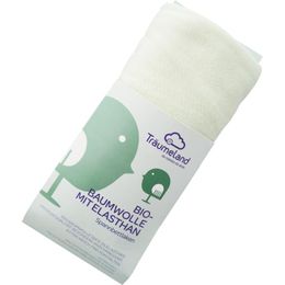 Tr&auml;umeland Spannbettlaken &raquo;Spannbettlaken Bio-Baumwolle&laquo; mit Elasthan gr&uuml;n Jersey-Elasthan, Obermaterial: 95% Baumwolle, 5% Elasthan B/L: 70cm x 140cm, 1 Stk., 