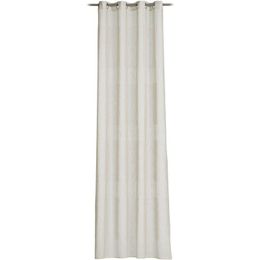G&ouml;zze Vorhang &raquo;Marrakesch - &Ouml;senschal&laquo; &Ouml;sen 1 Stk. tlg. HxB: 245x140, transparentes Gewebe inkl. Querstreifen grau Polyester 245cm, &Ouml;sen, 140cm