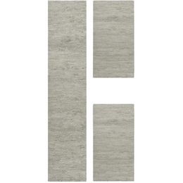 Theko Bettumrandung &raquo;Hadj Uni&laquo; H&ouml;he 25 mm 3 Stk. tlg. echter Berber Teppich, reine Wolle, handgekn&uuml;pft, Schlafzimmer beige Obermaterial: 100% Wolle B/