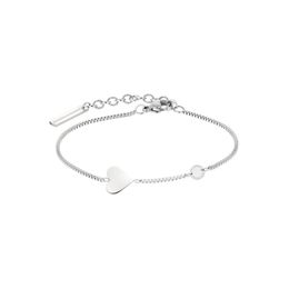 Liebeskind Berlin Damen Armband &raquo;Schmuck Geschenk Edelstahl Armkette Herz&laquo; silber 20cm, Edelstahl