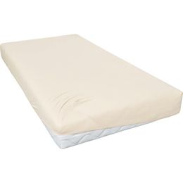 Primera Spannbettlaken &raquo;Jersey&laquo; f&uuml;r Kindermatratzen, f&uuml;r Matratzengr&ouml;&szlig;e 70x140cm, 100% Baumwolle beige Jersey, Obermaterial: 100% Baumwolle B/L: 70cm x 140cm,