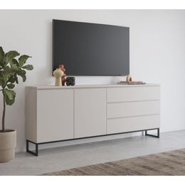 OTTO home Sideboard &raquo;Modo II, Breite 200 cm, moderne grifflose Kommode 2T&uuml;ren/3 SK&laquo; Schubladenkommode viel Stauraum, Einlegeb&ouml;den verstellbar, 