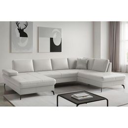 Sit & More sit&more Wohnlandschaft &raquo;Morris Jubi, Breite 300 cm&laquo; mit Armteilfunktion, optional mit Schlaffunktion B/H/T: 300cm x 83cm x 202cm, NaturLEDER , 