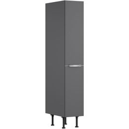 KOCHSTATION Apothekerschrank &raquo;KS-Aken&laquo; grau anthrazit, B/H/T: 30cm x 176,6cm x 58,4cm