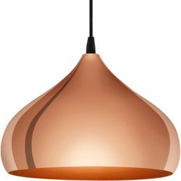 Eglo H&auml;ngeleuchte &raquo;HAPTON Pendellampe, E27, IP20, Stahl, Esszimmerlampe, Vintage, Lampe&laquo; E27 Pendelleuchte, Wohnzimmerlampe, H110 x &Oslash;29 cm, kupfer, 