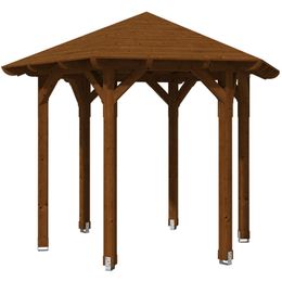 Skan Holz Holzpavillon &raquo;Colmar 1&laquo; Douglasie, 273 x 236 cm braun B/H/T: 292cm