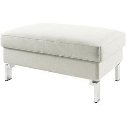3C Candy Polsterhocker &raquo;Lecce&laquo; Passend zur Serie Lecce silber B/H/T: 90cm x 45cm, Luxus-Microfaser weich