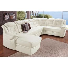 Sit & More sit&more Wohnlandschaft &raquo;Bellevue U-Form&laquo; wahlweise mit Schlaffunktion wei&szlig; PRIMABELLE-Microfaser (100% Polyester);SOFTLUX-Kunstleder;NaturLEDER (