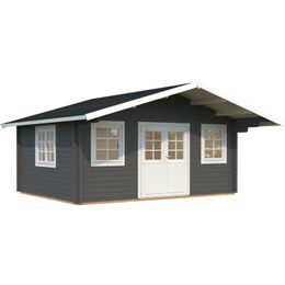 Palmako Gartenhaus &raquo;Helena&laquo; verschiedene Farben grau Massivholz Fu&szlig;boden im Gartenhaus, ohne Dacheindeckung