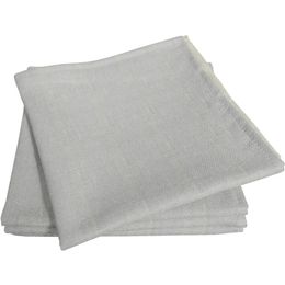 Adam Stoffserviette &raquo;Uni Light Collection&laquo; grau Obermaterial: 73% Leinen, 27% Baumwolle Bio-Baumwolle