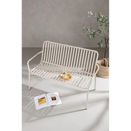 Gartenlounge-Bank &raquo;Peking, robustes Bankelement f&uuml;r hohen Sitzkomfort&laquo; Sitzbank rund, Aluminiumgestell, leicht, komfortabel B/H/T: 130cm x 85cm x 64cm
