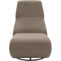 DOMO collection Sessel &raquo;Sonner, wahlweise mit Swivelfunktion&laquo; Um 360 Grad drehbar, R&uuml;cken aufstellbar, Drehsessel braun 100% Olefin Flachgewebe, Dreh-