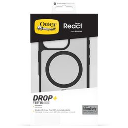 Otterbox Handyh&uuml;lle &raquo;React f&uuml;r Apple iPhone 16 Pro&laquo; Smartphones Backcover, Schutzh&uuml;lle, Handyschutzh&uuml;lle, Case, Schutzcase, sto&szlig;fest schwarz Kunststoff 