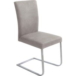 K+w Komfort & Wohnen K+W Komfort & Wohnen Esszimmerstuhl &raquo;Santos II, Freischwinger&laquo; (Set) 2 Stk. grau B/H/T: 46cm x 98cm x 60cm, 2 Stk.
