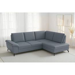 Sit & More sit&more Ecksofa &raquo;Chelsea Leder L-Form, B:249 cm, inkl. Armteil- & Sitztiefenverstellung&laquo; optional mit Schlaffunktion und Bettkasten B/H/T: 249cm x 