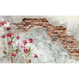 papermoon Fototapete &raquo;Brickwall&laquo; glatt bunt Vlies B/L: 2,5m x 1,86m, Bahnen: 5 Stk.