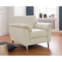 Sit & More sit&more Sessel &raquo;Texel&laquo; inklusive Federkern beige Luxus-Microfaser ALTARA NUBUCK (100% Polyester);Struktur (100% Polyester);Kunstleder SOFTLUX 