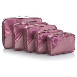Heys Unisex Kofferorganizer &raquo;Metallic Packing Cube&laquo; Gep&auml;ckw&uuml;rfel Packw&uuml;rfel Kleidertasche rot B/H/T: 48cm x 37cm x 8cm
