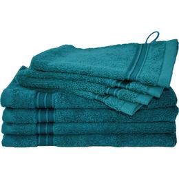 Dyckhoff Handtuch Set &raquo;Siena&laquo; Set 8 Stk. Walkfrottier in tollen Unifarben gr&uuml;n Walkfrottier, Obermaterial: 100% Baumwolle 8 Stk., Walkfrottier