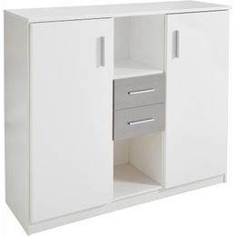 wimex Kombikommode &raquo;Joker&laquo; Kommode mit 2 Einlegeb&ouml;den, 124cm breit grau B/H/T: 124cm x 105cm x 41cm, 2 Stk., 2 Stk.